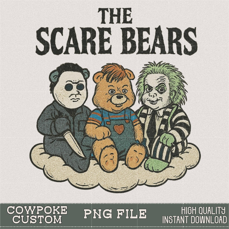 The Scare Bears PNG Design | Scary Care Bears Halloween Horror Movie ...