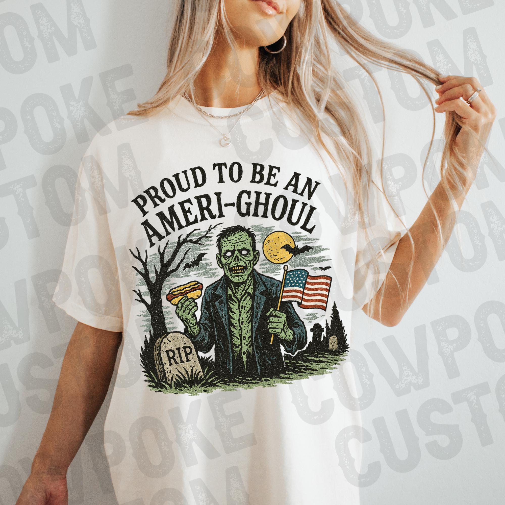Ameri-ghoul Zombie 4th of July PNG | Funny Independence Day Design ...