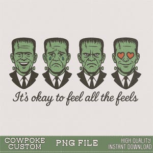 Frankenstein Feelings PNG | Mental Health Design (digital Download) - Etsy