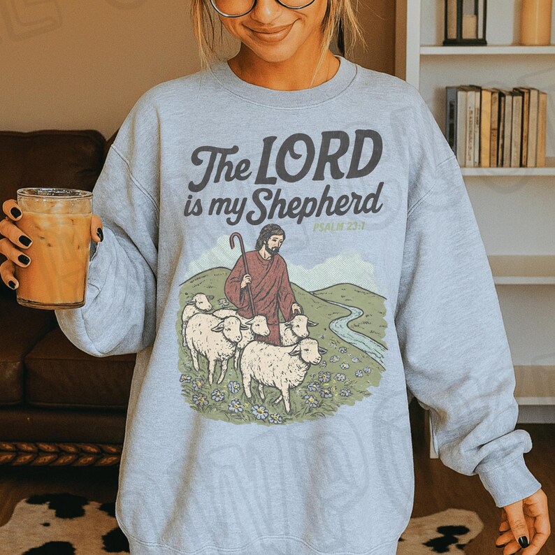 Vintage Psalm23 PNG Design | Bible Verse Printable Design | Christian ...