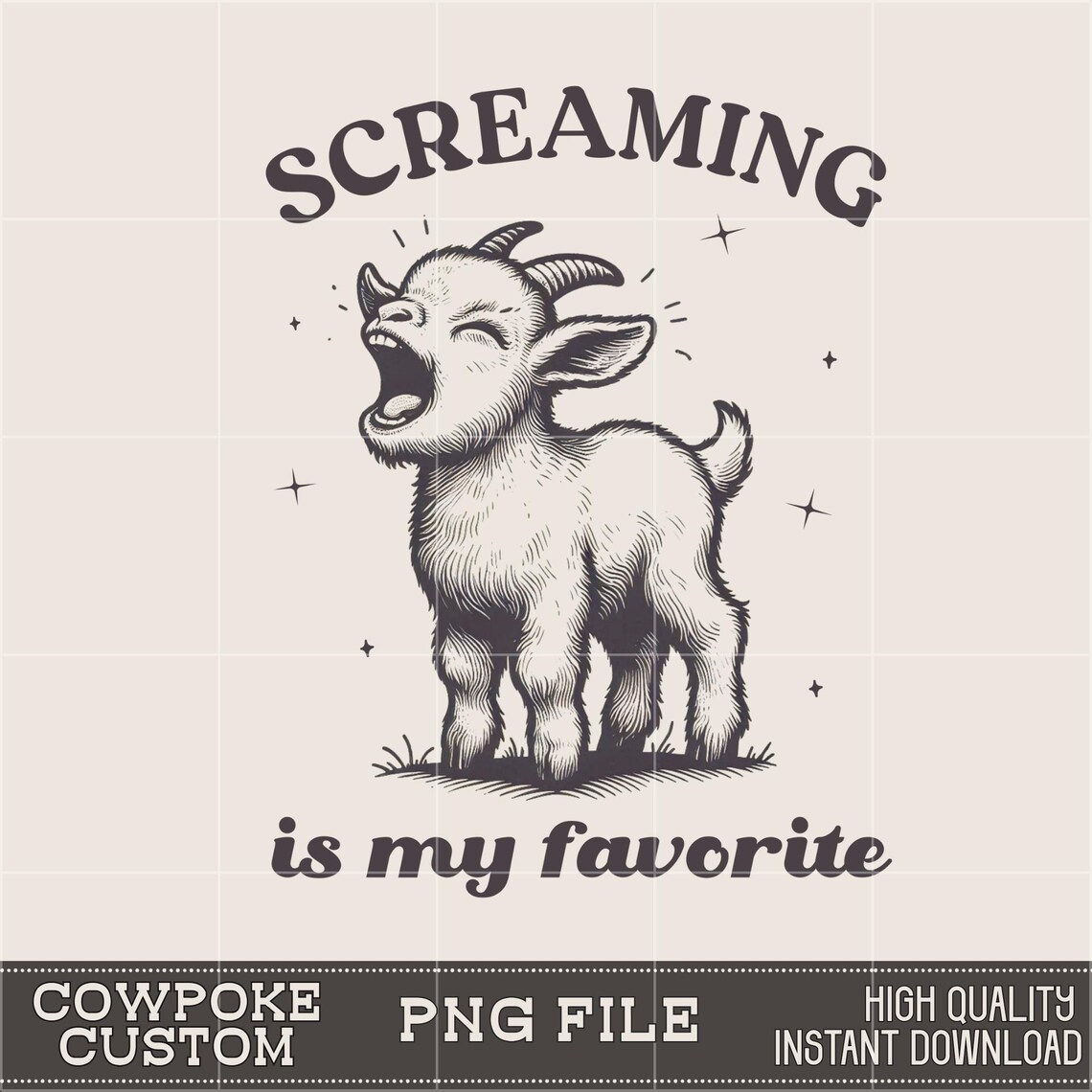 Screaming is My Favorite PNG | Funny Png, Funny Goat Png, Mental Health ...