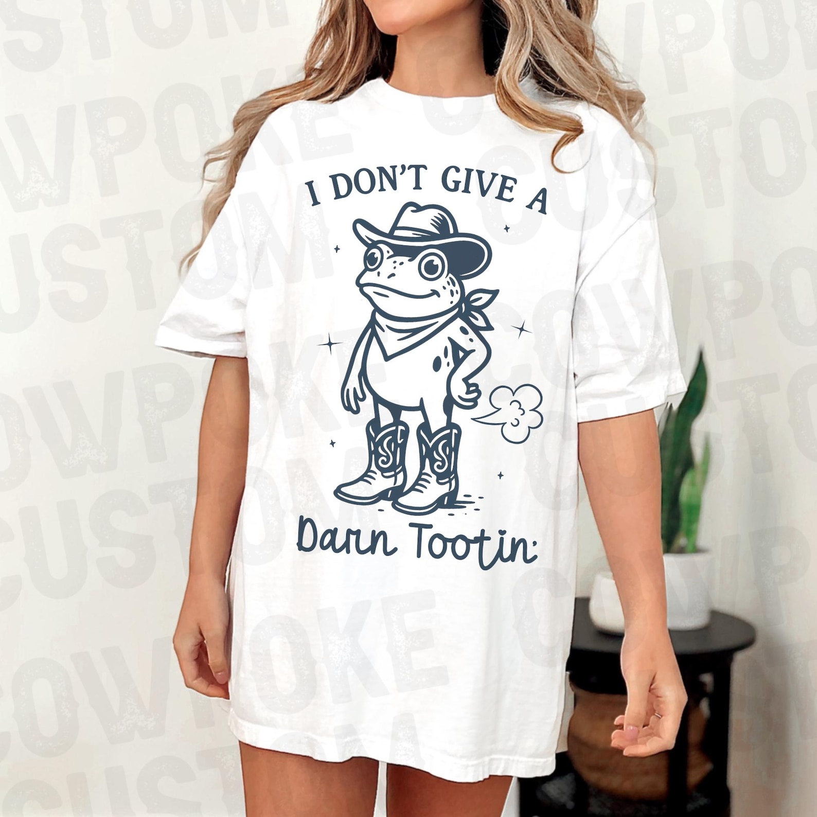 I Don't Give a Darn Tootin PNG | Funny Western Frog Png, Trendy Png ...