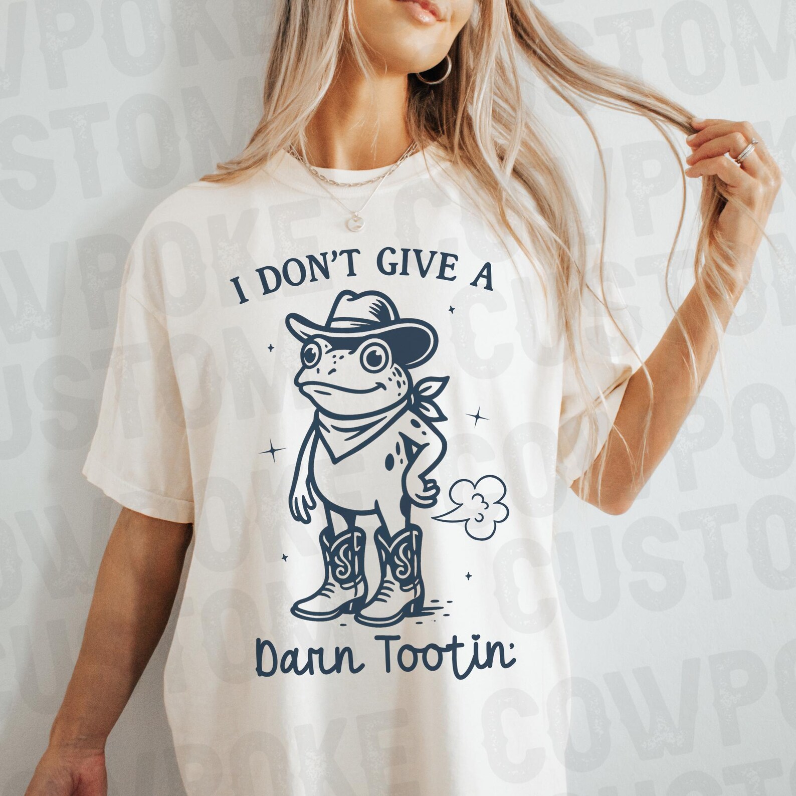 I Don't Give a Darn Tootin PNG | Funny Western Frog Png, Trendy Png ...