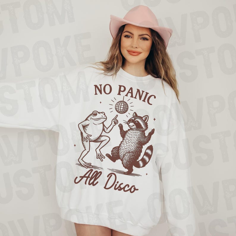No Panic All Disco PNG | Retro Frog, Raccoon Design (digital Download ...