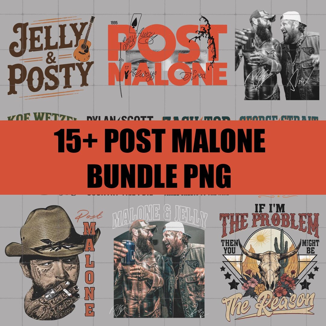 15+ Cowboy Post Malone Bundle PNG, Posty Rap Png, Malone Music the ...