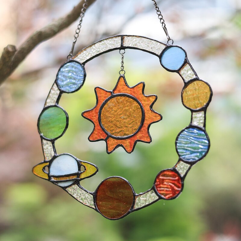 Stained Glass Planet - Etsy