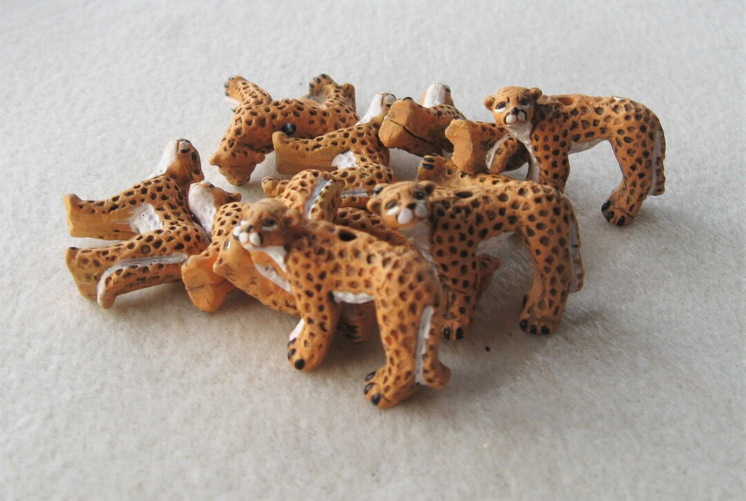 Standing Cheetah Peruvian Ceramic Beads Jewelry Making Beads - Etsy