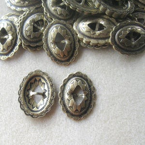Antiqued Brass, Concho Finding, Western Wear, Slotted Conchos, Bolo Tie ...