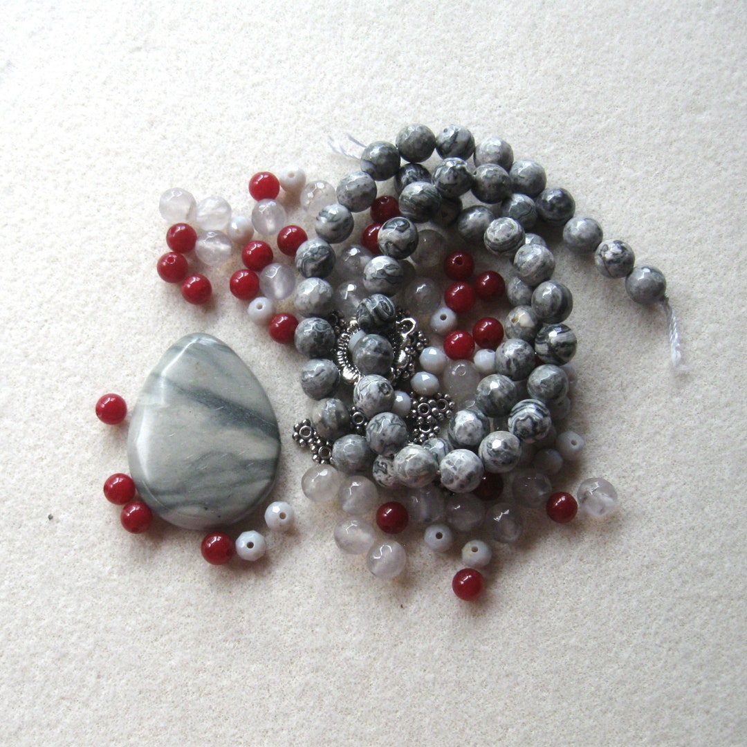 Jasper and Jade , DIY Gemstone Jewelry Making Bead Kit - Etsy