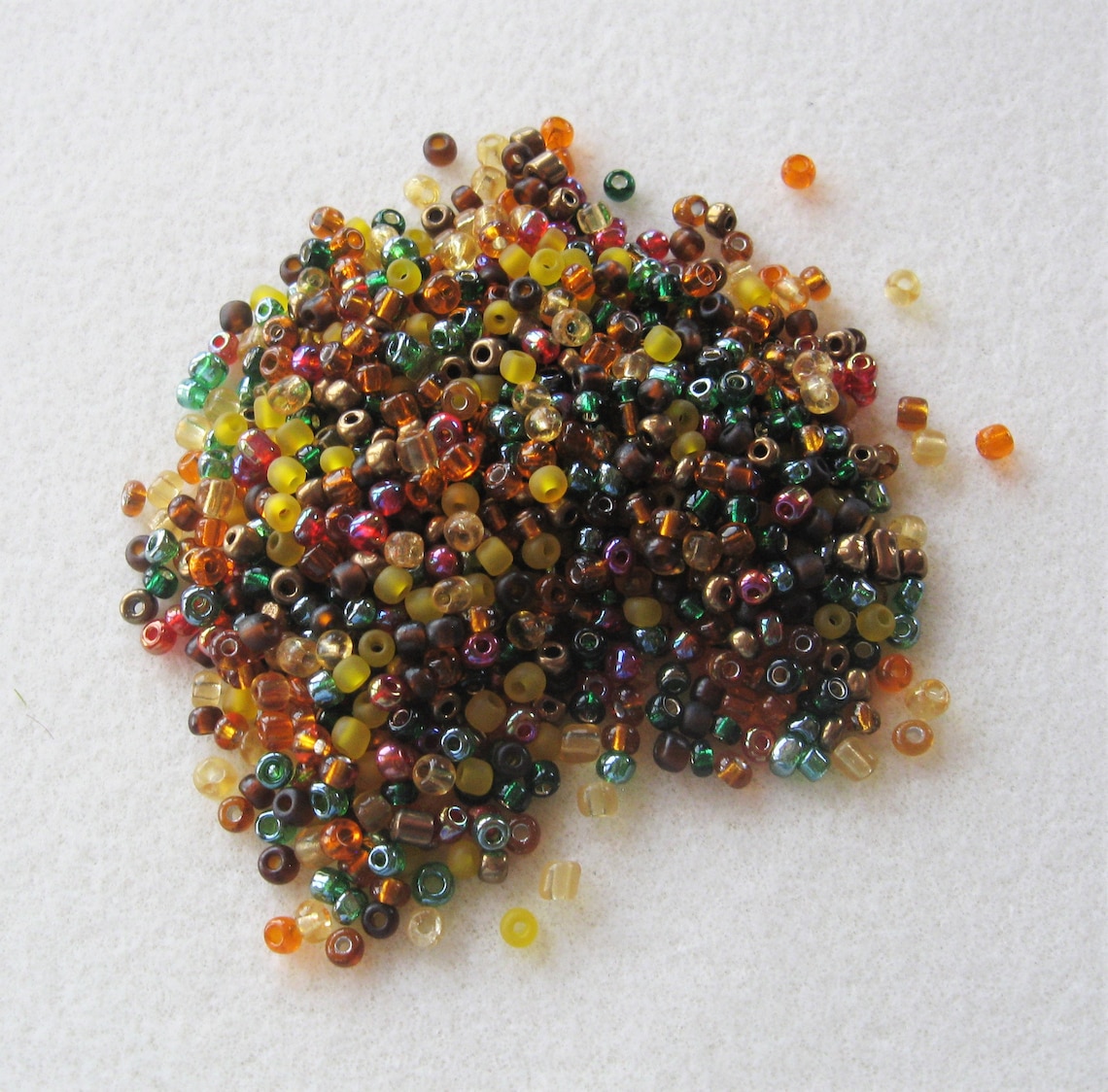 Jewelry Making Beads Glass Seed Beads 'autumn' Bead | Etsy