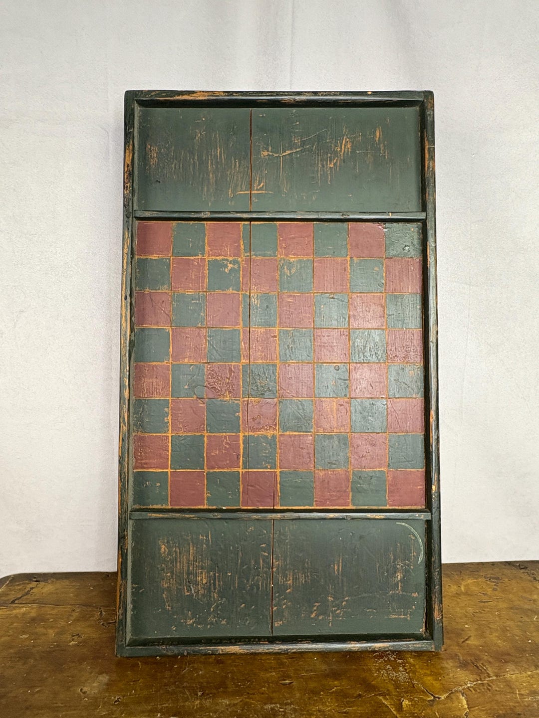 Antique 19th Century Checkerboard - Etsy