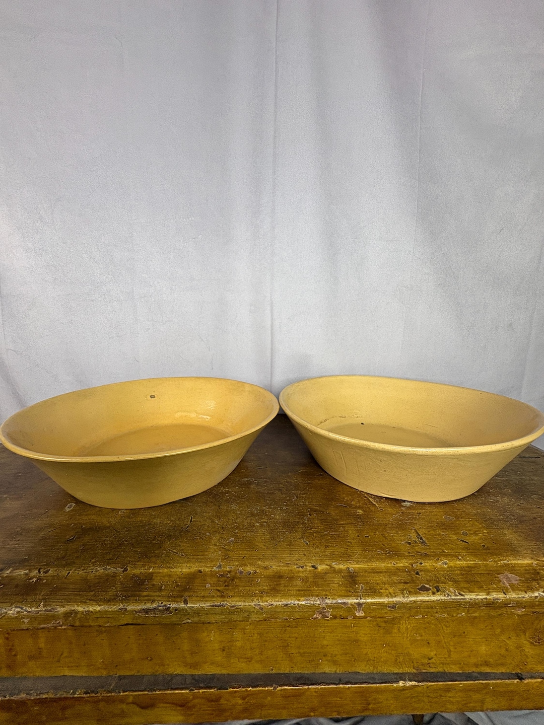 Antique Yellow Ware Bowls - Etsy