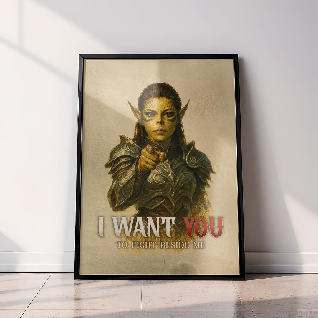 Baldur's Gate 3 Lae'zel Poster – Githyanki Warrior Wall Art Print ...
