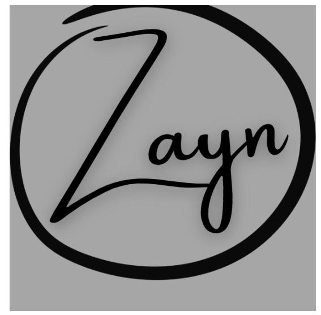 Zayn Name Label. Digital Format - Etsy Canada