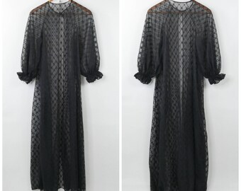 Sheer Dressing Robe | Etsy