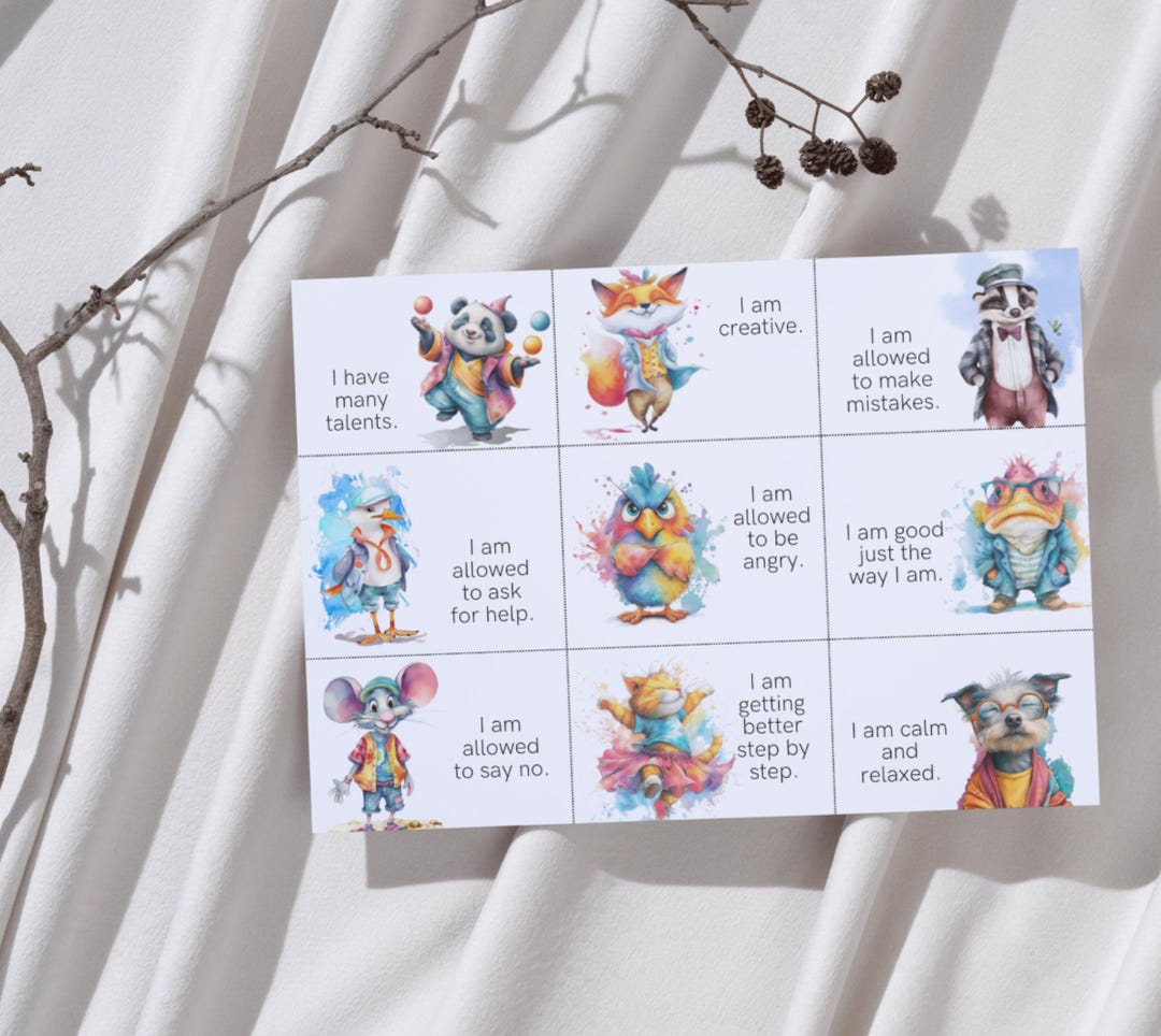 Lunchbox Notes for Kids – Mindfulness & Affirmation Cards | Printable ...