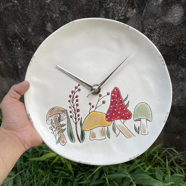 Ceramic Plate Clock - Etsy UK