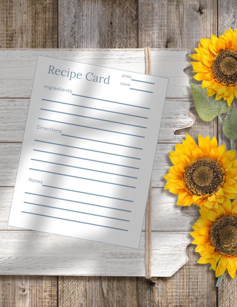 Recipe Card Bundle 4x6-slate | Design for Cooking & Baking Lovers ...