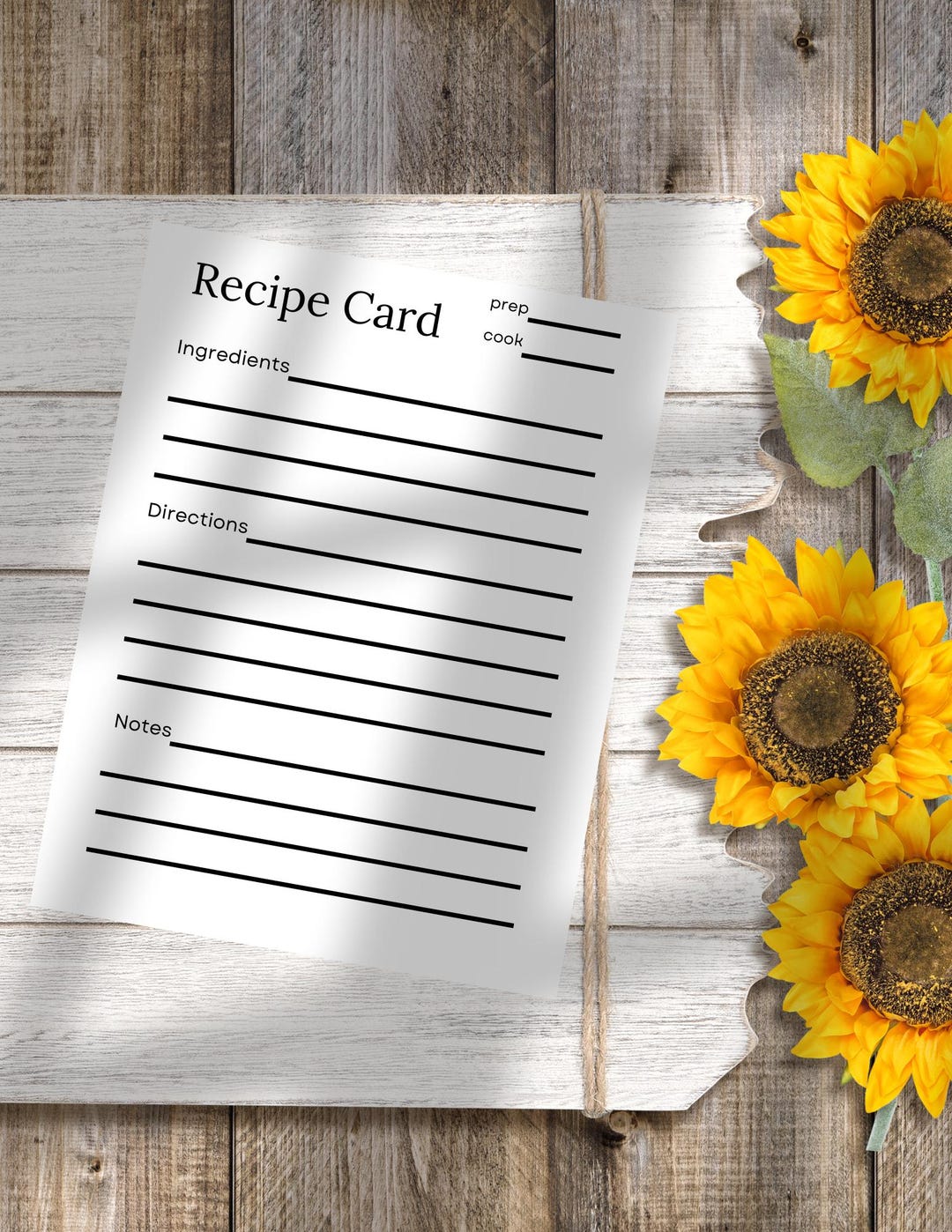 4x6 Recipe Card Template | Printable Cooking Cards, Editable ...