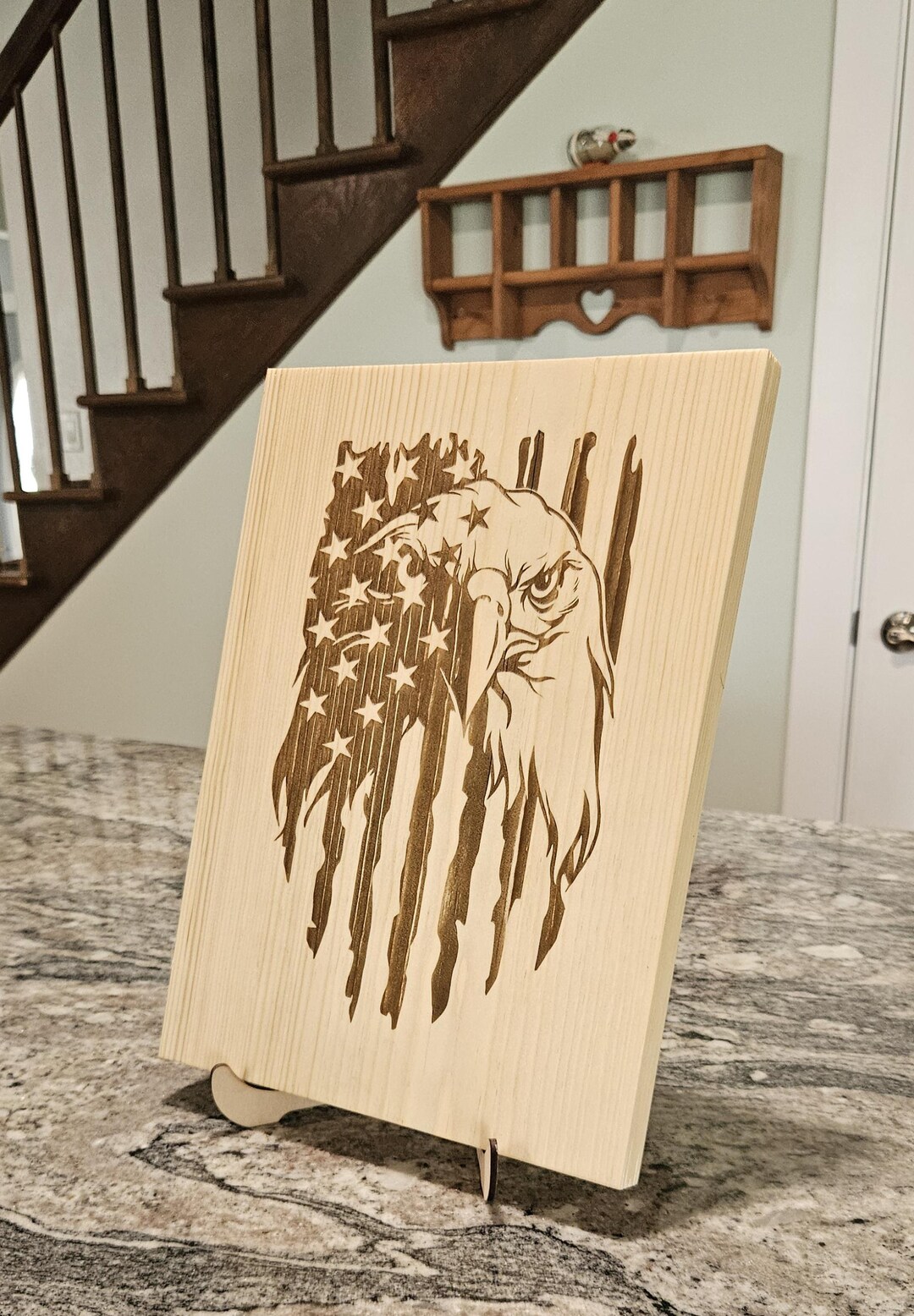 American Flag and Eagle Sign, Eagles Sign, Eagle Flag Sign, American ...
