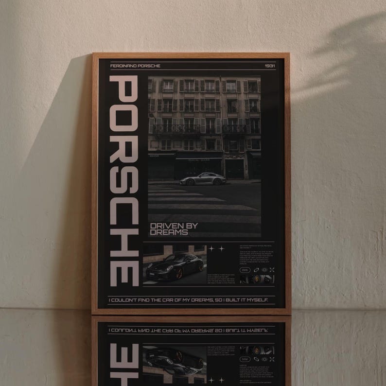 Porsche Print, Hypercar Poster, Supercar Art Print, Car Poster ...