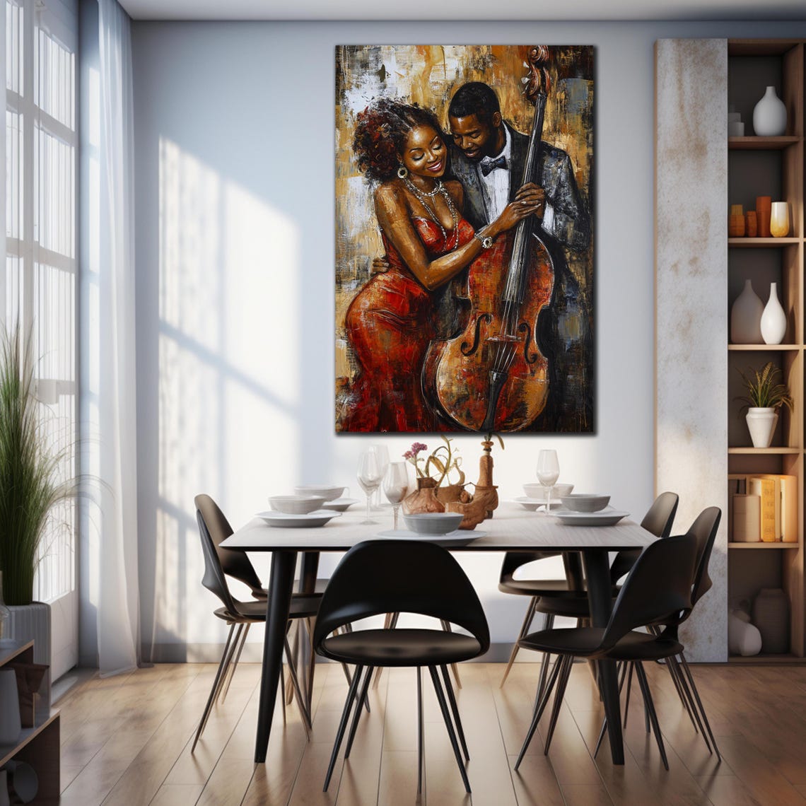 Jazz Wall Art, Musical Wall Decor, Musicians Art, Glass Large Wall Art ...