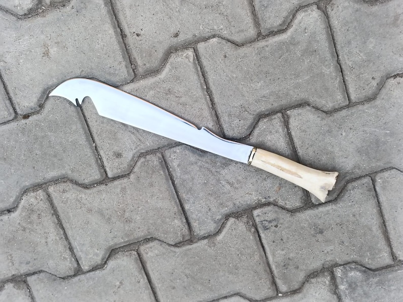Handmade Predator Movie Replica Knife - Bushcraft Machete With Gut Hook ...