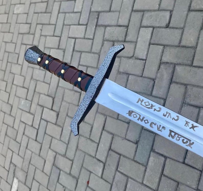 Handmade Excalibur Sword Replica - King Arthur Legendary Blade Prop ...