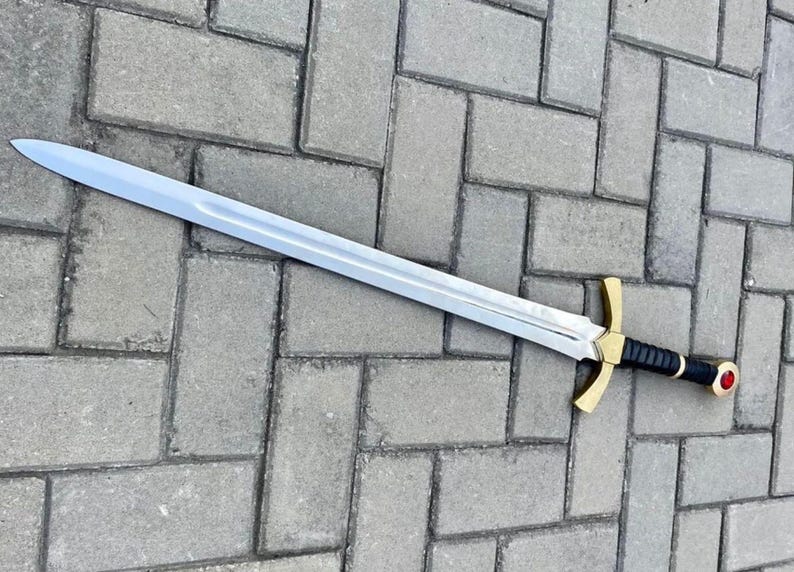 Handmade Goldryn Sword Replica - 36" Glass of Throne Sword - High ...