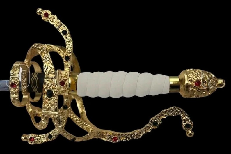 Hand Forged Inigo Montoya Rapier - 17th Century Swept Hilt Fencing ...