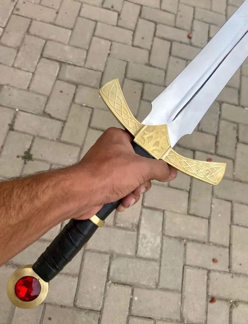Handmade Goldryn Sword Replica - 36" Glass of Throne Sword - High ...