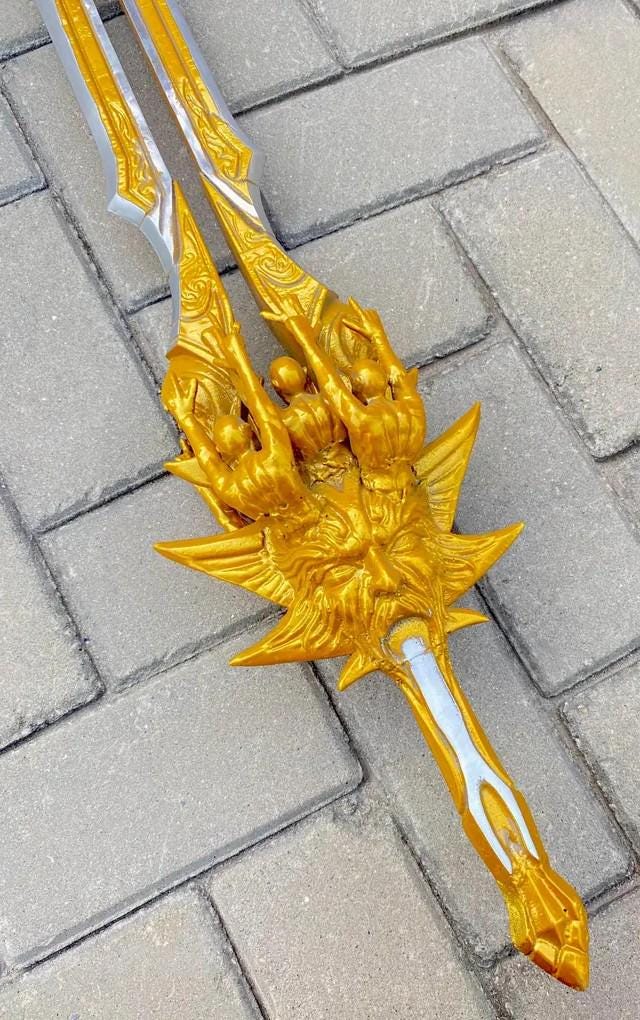 Handmade God of War Blade of Olympus - Anime Sword - Handcrafted Sword ...
