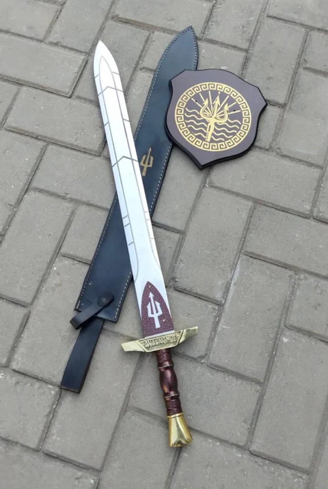 Handmade Riptide Sword of Percy Jackson Replica - Anaklusmos Stainless ...
