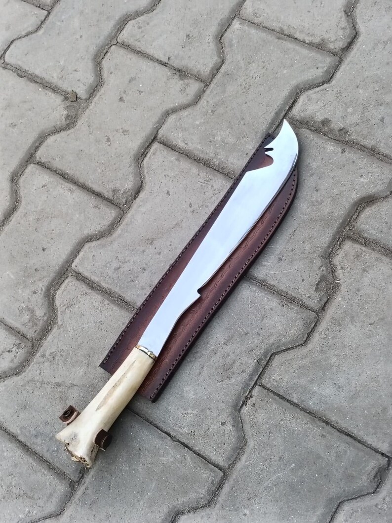 Handmade Predator Movie Replica Knife - Bushcraft Machete With Gut Hook ...