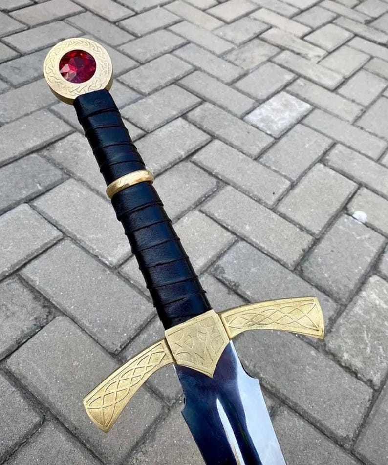 Handmade Goldryn Sword Replica - 36" Glass of Throne Sword - High ...