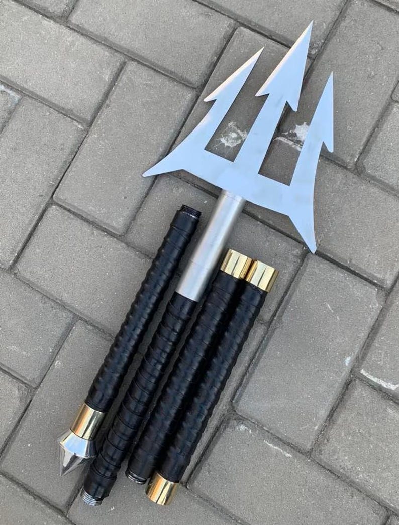 Custom Aquaman Trident, Hand Forged Three Arrow Blade. Movie Trident ...