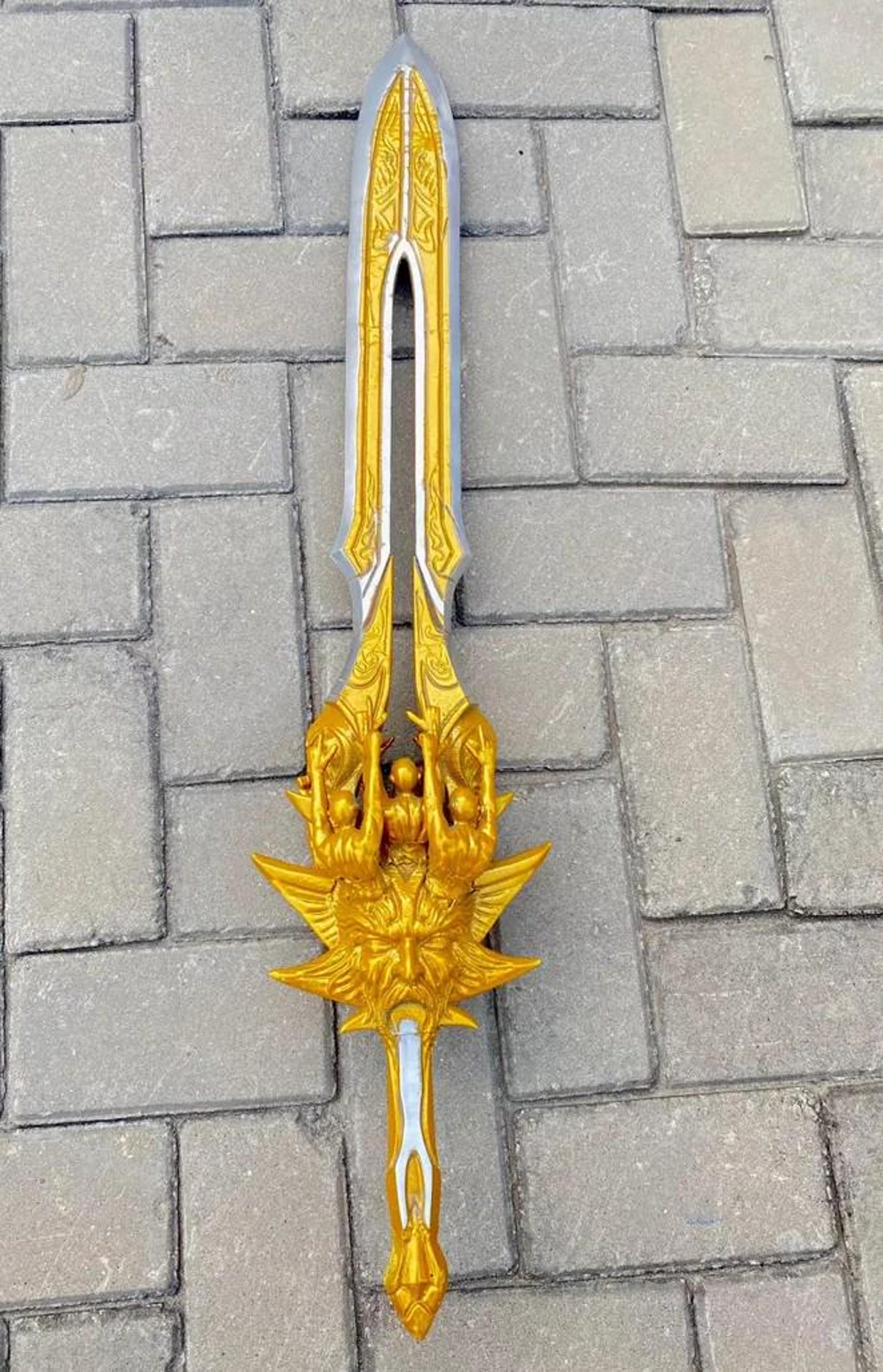 Handmade God of War Blade of Olympus - Anime Sword - Handcrafted Sword ...