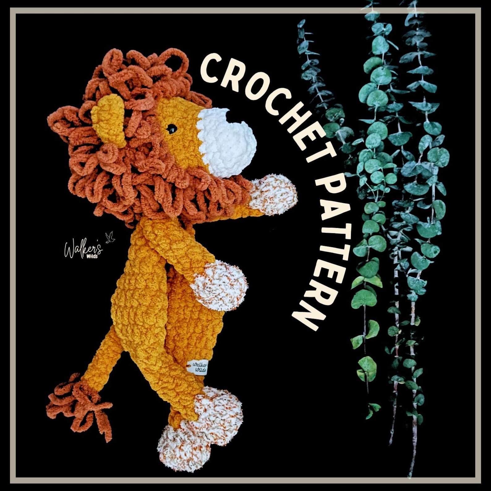 The Lion Wild – Crochet Pattern PDF | Safari Animal Amigurumi | Walker ...