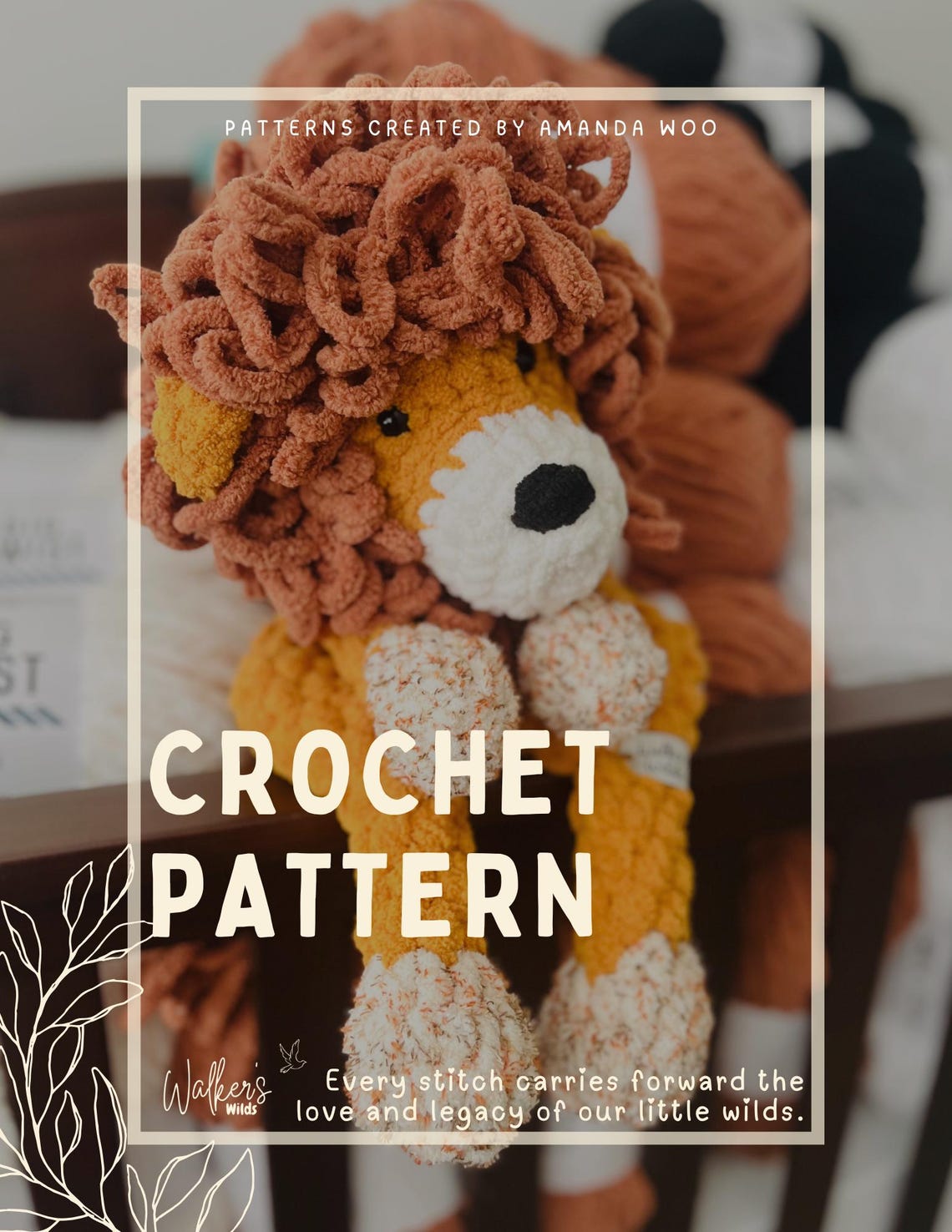 The Lion Wild – Crochet Pattern PDF | Safari Animal Amigurumi | Walker ...