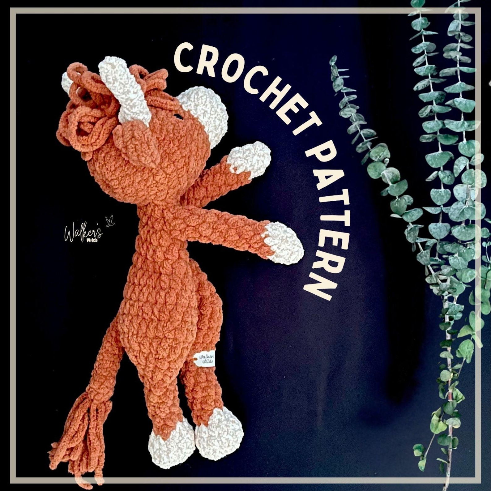 The Highland Cow Wild – Crochet Pattern PDF | Farm Animal Amigurumi ...