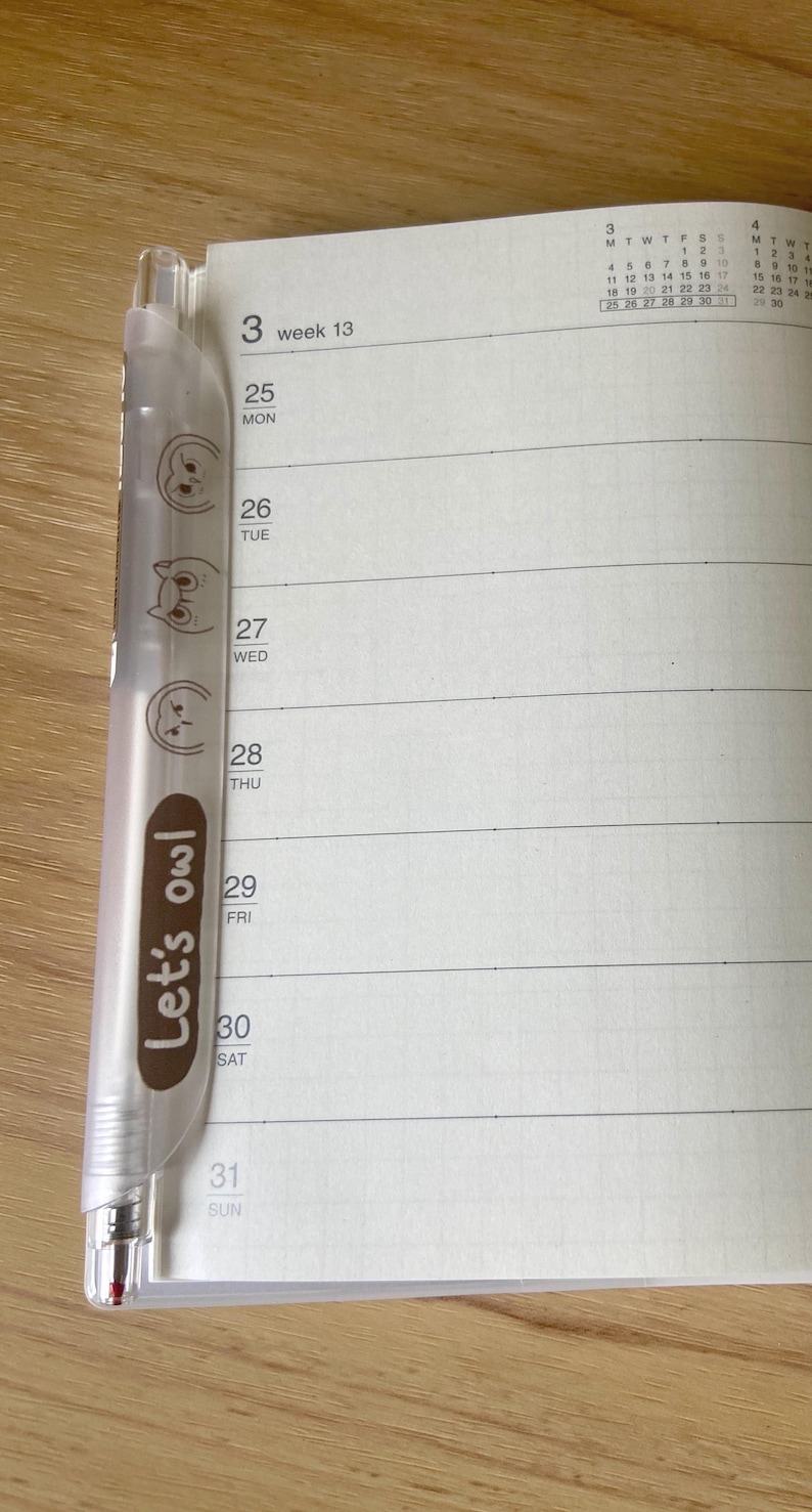 Cute Bird & Owl Gel Pen, Clip-on Journaling Pen - Etsy