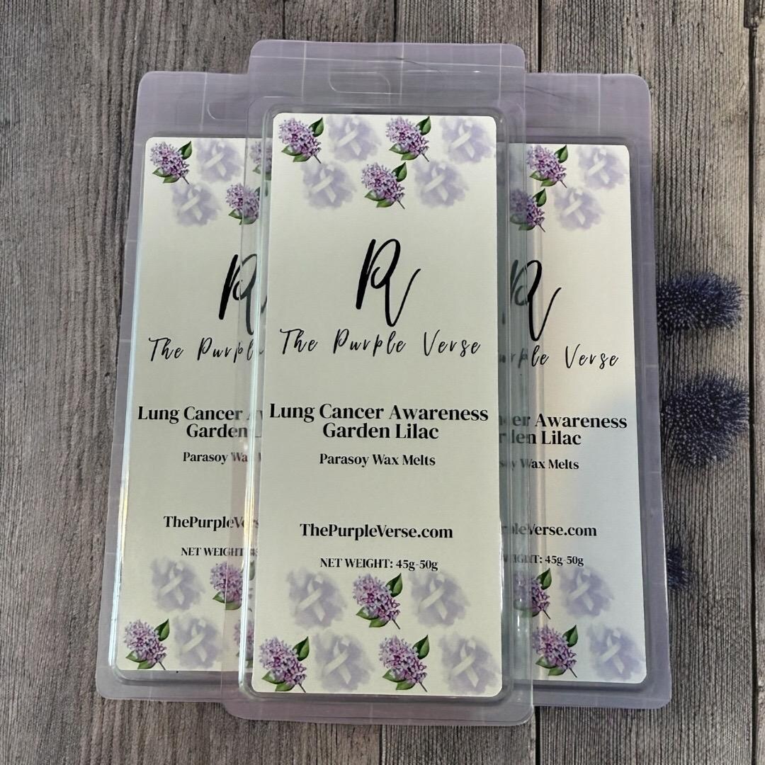 Lung Cancer Awareness Snap Bar | Garden Lilac | 50g Limited Edition - Etsy