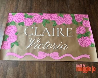 Custom Hand Painted Kraft Paper Banner for Baby Shower Birthday ...