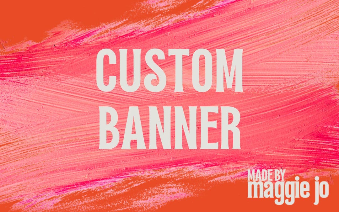 Custom Hand Painted Banner - Etsy