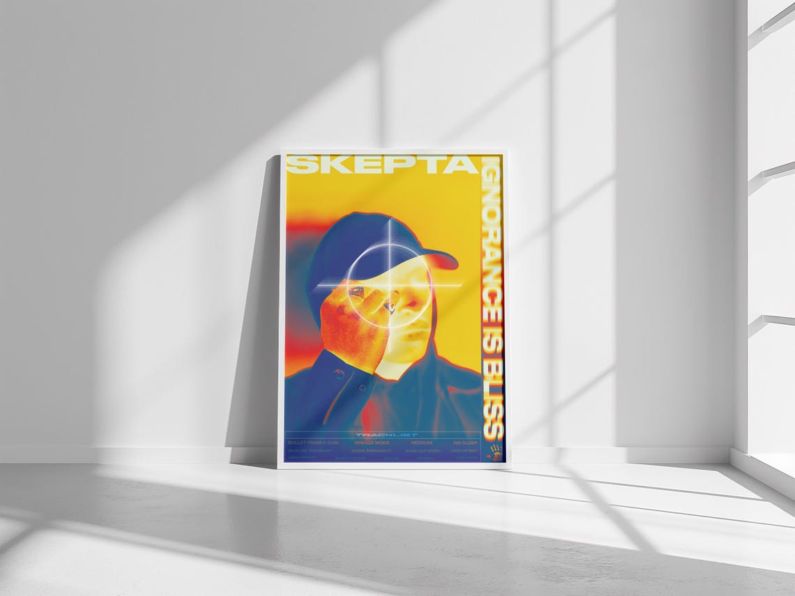 Skepta | Ignorance is Bliss Album Poster | 3x Sizes - Etsy