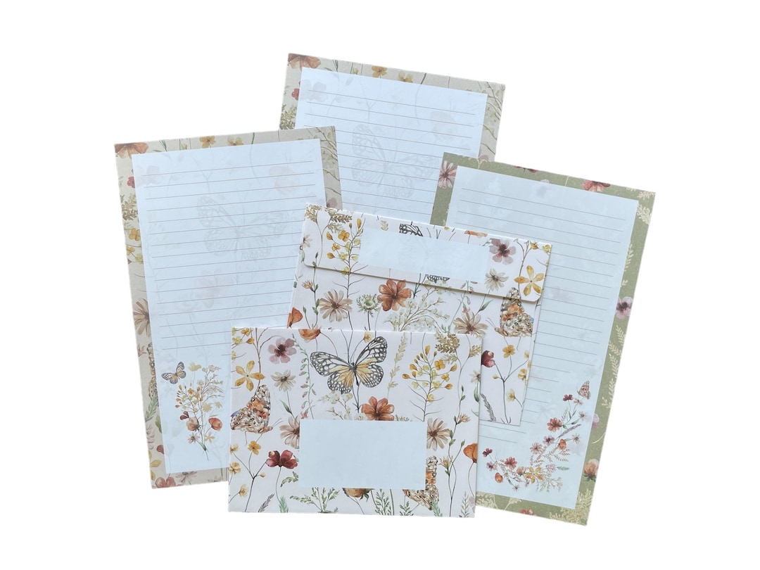 Double-sided Stationery Set - Whispers of Autumn - Etsy