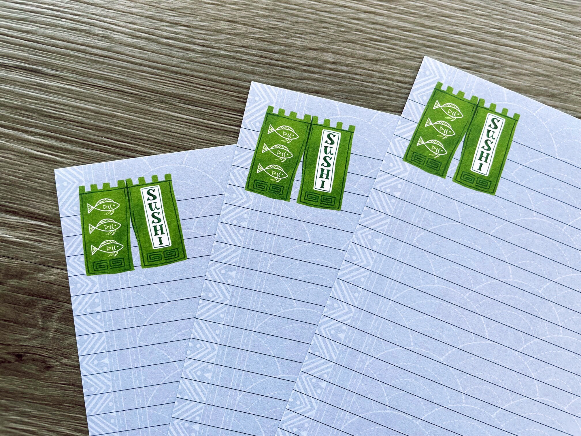 Letter Writing Sheets - Sushi Night - Etsy