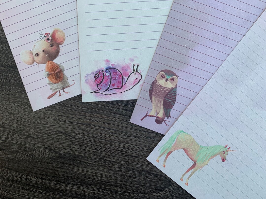 Grab Bag - Letter Writing Sheets (24) - Etsy