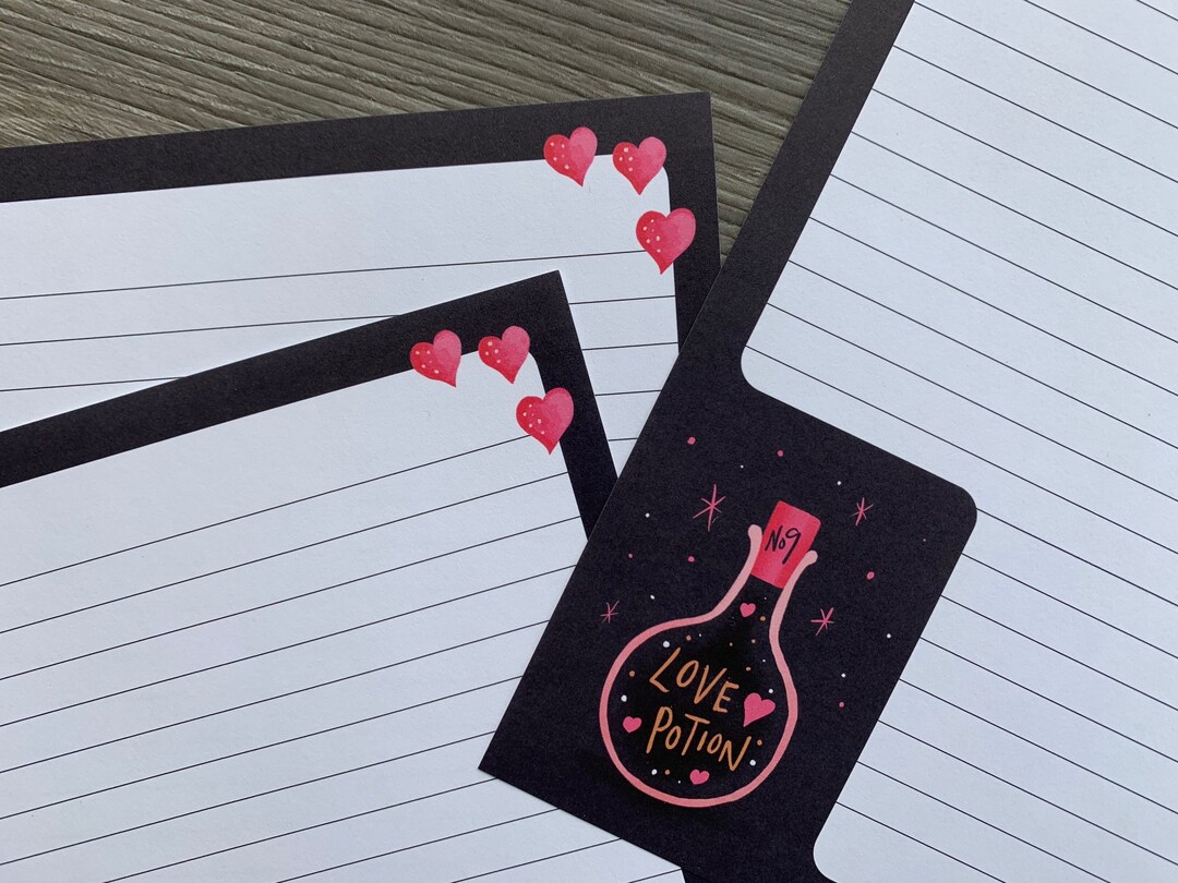 Letter Writing Sheets - Love Potion - Etsy