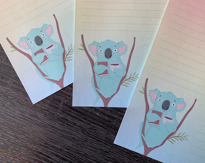Letter Writing Sheets - Koala Kup - Etsy